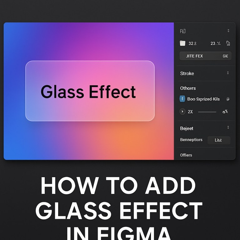 How to Add Glass Effect in Figma (Frosted UI That Looks Sharp) – Designilo