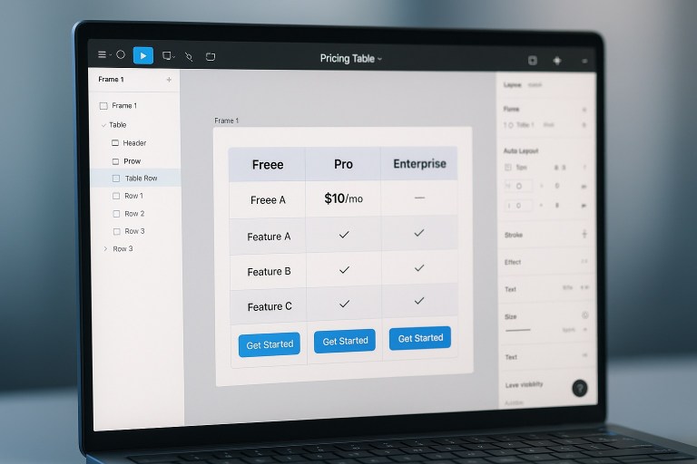 How to Create a Table in Figma – Designilo