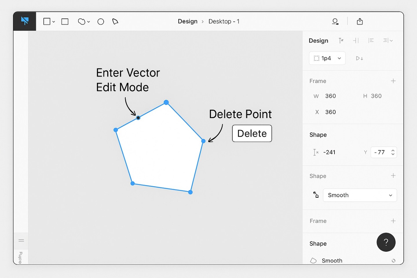 How to Delete a Point in Figma – Designilo
