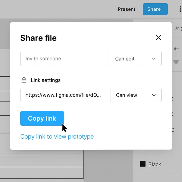 How to Share a Figma File – Designilo